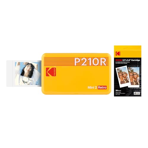 モダンイエロー/2x3 プリンター + 38シート入り/P210RY_60BUNDLE・Size:2x3 プリンター + 38シート入りColor:イエロー・パッケージ個数:1・高画質プリント：独自の4PASS技術で、色鮮やかでラミネート仕...