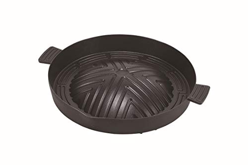 ブラック/5 L/HB-5778・パッケージ個数:1・製品サイズ:(約)幅34.5×奥行29.5×高さ5cm・表面加工:ふっ素樹脂塗膜加工・素材・材質:アルミニウム合金・寸法:28cm・※カセットコンロ専用製品サイズ:(約)幅34.5×奥行...