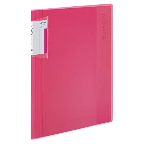 40ポケット(500枚収容可能)ピンク/1冊/ラ-NV40P・Color:ピンクSize:1冊Style:40ポケット(500枚収容可能)・パッケージ個数:1・【外寸法(高さ・幅・背幅)】 307×251×8〜50mm・【サイズ】 A4-S...