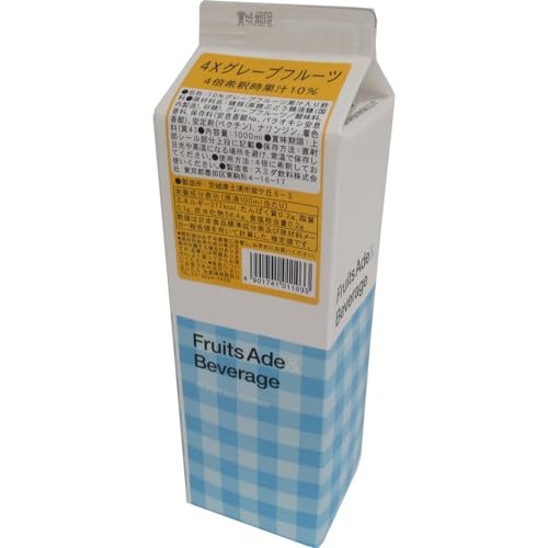 パッケージ個数:1・内容量:1000ml・カロリー:178kcal/100gあたり・原材料:糖類(果糖ぶどう糖液糖、砂糖)、グレープフルーツ、酸味料、香料、保存料(安息香酸Na、パラオキシ安息香酸)、安定剤(ペクチン)、ナリンジン、黄色4号...