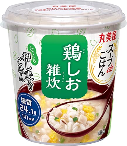 -/70.3グラム (x 6)/-・FlavorName:鶏しお雑炊×6個PatternName:スープdeごはん・パッケージ個数:6・[ごはん]うるち米(国産)、大麦、なたね油/トレハロース、乳化剤、(一部に大豆を含む)(br) [具入り...