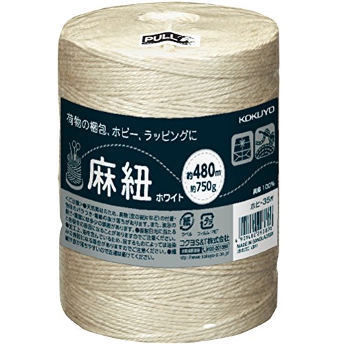 480m巻ホワイト/-/ホヒ-35W・パッケージ個数:1・材質:黄麻・巻き長さ:480m・巻き方法:チーズ巻き・ひもの太さ:直径2mm・編み物なら大きめバッグの制作に適したサイズです。●丈夫でしなやか、自然な風合いの良さで、生活雑貨作りやギ...