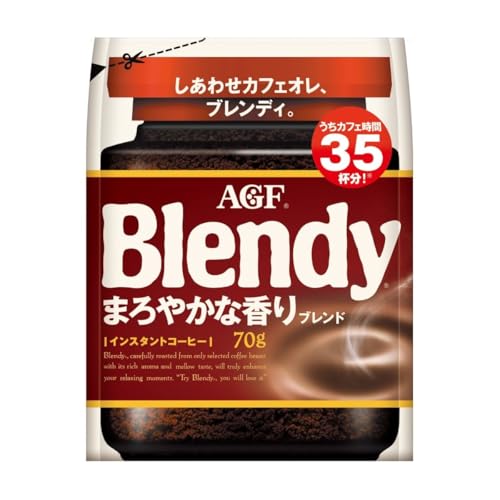 まろやかこげ茶色/70 グラム (× 1)/-・Size:70 グラム (× 1)Style:まろやかPatternName:70g(袋)・パッケージ個数:1・メーカー名:AGF・ブランド名:ブレンディ・商品タイプ:インスタントコーヒー・原...