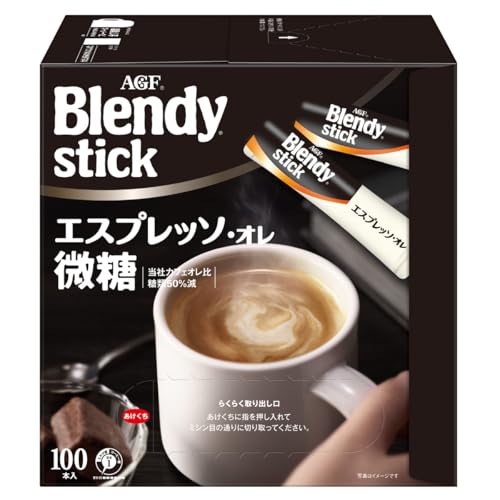 大容量シリーズ・パッケージ個数:1・メーカー名:AGF・ブランド名:ブレンディ スティック・商品タイプ:スティックコーヒー(ミルク入り)・原産国:日本・原材料:クリーミングパウダー(乳成分を含む)(国内製造)、インスタントコーヒー、砂糖、脱...