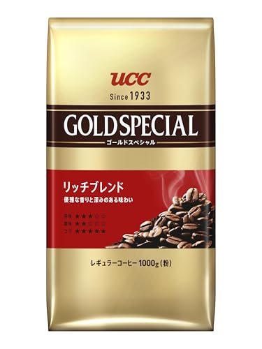 粉-/1000g (1袋)/-・FlavorName:リッチブレンドSize:1000g (1袋)・パッケージ個数:1・【ずっと、つき合えるおいしさ。】育まれた産地や銘柄ごとに個性を持つコーヒー豆。その特長や魅力を最大限に引き出すためのロー...