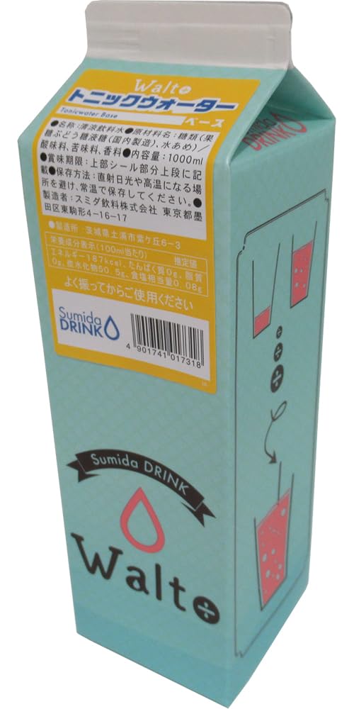 トニックウォーターコンク-/1リットル (x 1)/-・パッケージ個数:1・原材料(原産国):糖類(果糖ぶどう糖液糖(国内製造)、水あめ)/酸味料、苦味料、香料・栄養成分表示:エネルギー187kcal、たんぱく質0g、脂質0g、炭水化物50...