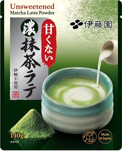 内容量:140g・容器:チャック付きスタンド袋・原材料:全粉乳(国内製造)、でん粉分解物、茶(抹茶、緑茶)(日本)、食用油脂、(一部に乳成分を含む)・栄養成分(1杯(14.0g)当たり):エネルギー：63kcal、たんぱく質：2.2g、脂質...