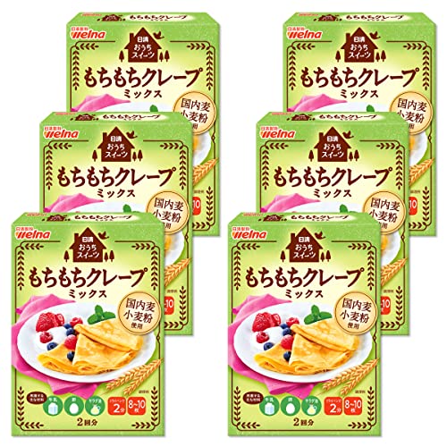 もちもちクレープ-/200グラム (x 6)/-・FlavorName:もちもちクレープ・パッケージ個数:6・原材料:小麦粉(国内製造)、砂糖、米粉、食塩、植物油脂、卵白粉/加工でん粉、乳化剤、増粘多糖類、香料、(一部に小麦・卵・乳成分・大...
