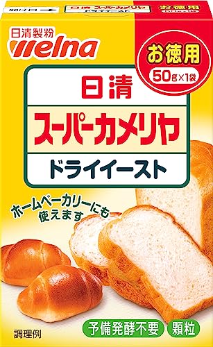 お徳用-/50グラム(x6)/-・Style:お徳用・パッケージ個数:6・内容量:50g×6個・原材料:ドライイースト、乳化剤、ビタミンC・商品サイズ(高さ×奥行×幅):100mm×60mm×160mm・原産国:日本・メーカー:日清製粉ウェ...