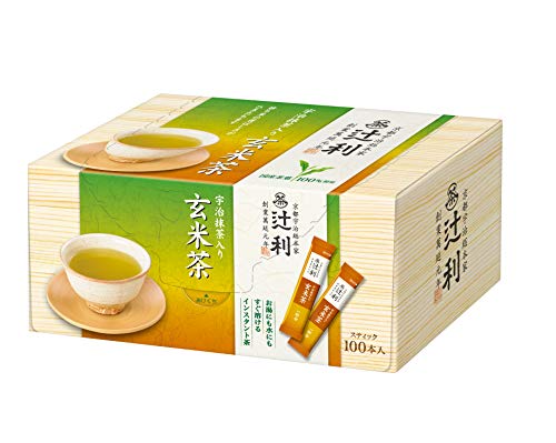 玄米茶-/100個 (x 1)/204034・パッケージ個数:1・原材料:デキストリン(国内製造)、緑茶(国産)、炒り米粉(国産)/酸化防止剤(ビタミンC)・商品サイズ(高さx奥行x幅):85mm×105mm×180mm商品紹介 辻利 イン...