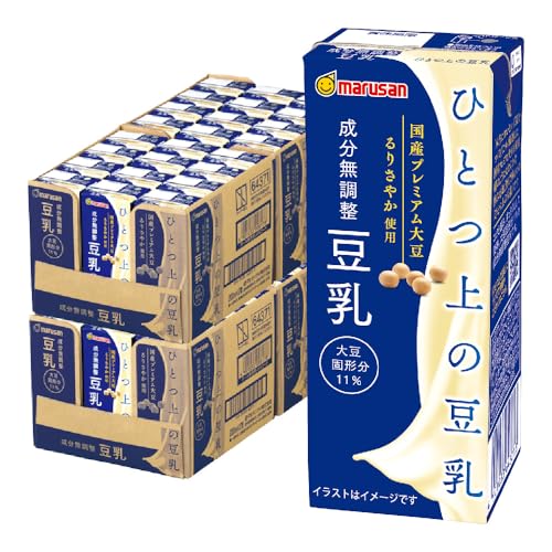 -/200ml/-・パッケージ個数:2・なめらかな飲み心地、澄んだ味わい ひとつ上のおいしさをかなえた 厳選国産プレミアム大豆の豆乳 marusan ひとつ上の豆乳 マルサン 成分無調整 マルサン ひとつ上の豆乳 成分無調整は、本当においし...