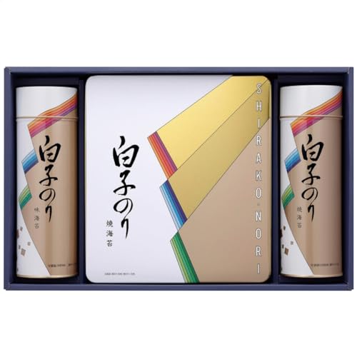 -/260×410×85/-・パッケージ個数:1・内容:味のり(8切5枚12袋)・焼のり(板のり5枚3袋)・焼のり(8切5枚12袋)各1缶・製造・生産地:日本製・賞味期限:製造日より常温約1080日・アレルゲン:小麦・えび・大豆商品紹介 新...