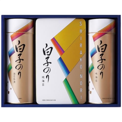 -/240×315×80/-・パッケージ個数:1・内容:のり茶漬け(10袋)・焼のり(2切8枚2袋)・味のり(8切5枚12袋)各1缶・製造・生産地:日本製・賞味期限:製造日より常温約1080日・アレルゲン:乳成分・小麦・えび・大豆商品紹介 ...