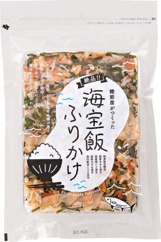 パッケージ個数:1・?冷凍カツオ漁獲量日本一のまち焼津に生産拠点を置く新丸正・堅魚屋です。・?自社で製造したかつお節、削り節などを販売しています。・?この【海宝飯ふりかけ】は2022年に行われた調味料選手権にてごはんのお供部門最優秀賞を受賞...