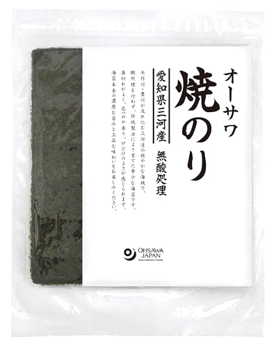 ■酸処理なし ■矢作川・豊川などの栄養豊富な河川が注ぎ込む水穏やかな内海で育てられた ■色、香り、口どけがよい ■遠赤外線でじっくり焼き上げた商品紹介 愛知県三河産 歯切れよく、濃厚な旨みと上品な味わい 原材料・成分 乾海苔(愛知県三河産)
