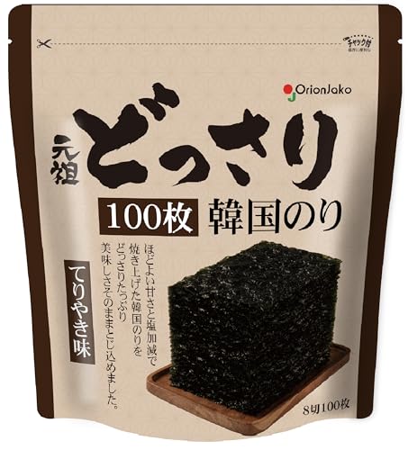 -/Pack of 1/-・Size:Pack of 1・パッケージ個数:1・保管のしやすいスタンドパック商品紹介 程よい甘しょっぱさで歯切れのいい韓国のりがどっさりと100枚入ったインパクトある商品。 原材料・成分 乾のり(韓国産)、コー...