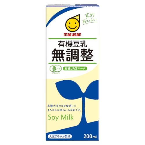 パッケージ個数:12・商品タイプ：有機豆乳無調整・栄養成分表示:エネルギー：103kcal、たんぱく質：8.0g、脂質：6.1g、-飽和脂肪酸 0.7g 炭水化物：4.1g、コレステロール 0mg 食塩相当量：0g、亜鉛 0.8g カリウム...