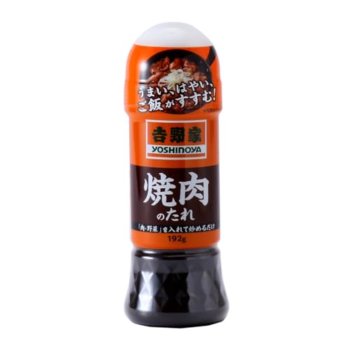 パッケージ個数:1・お家で吉野家の焼肉が楽しめるできるたれです！・原材料:醤油(国内製造)、砂糖、発酵調味料、ごま油、にんにくペースト、ごま、濃縮りんご果汁、寒天、香辛料、昆布エキス／調味料(アミノ酸等)、増粘剤(加工でん粉)、グリシン、グ...