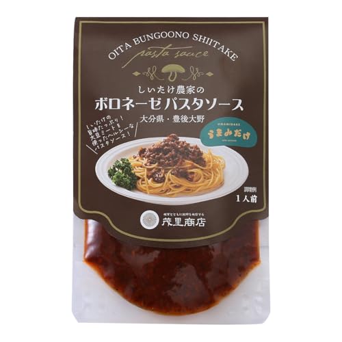 しいたけと大豆ミートを使ったヘルシーなパスタソース！・原材料:たまねぎ(国産)、トマトピューレ、ウスターソース、粒状大豆タンパク、ワイン、乾しいたけ、鶏だし、砂糖混合異性化液糖、醸造酢、砂糖、オリーブオイル、食塩、バター、牛脂、にんにく、昆...