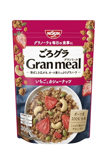 FlavorName:いちごとカシューナッツ 300g×8袋・原材料:オーツ麦フレーク（小麦を含む）（オーストラリア製造叉はイギリス製造叉はその他）、植物油脂、水溶性食物繊維、砂糖、カシュ—ナッツ、乾燥いちご加工品、パンプキンシード、デキス...