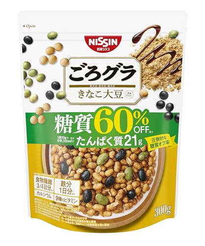 -/300g×8袋/-・Size:300g×8袋・原材料：濃縮大豆たんぱくパフ（濃縮大豆たんぱく粉（大豆（中国産））、オーツフラワー、小麦粉、その他）水溶性食物繊維、黒大豆、オーツ麦フレーク、植物油脂、大豆たんぱくライ麦パフ（濃縮大豆たんぱ...