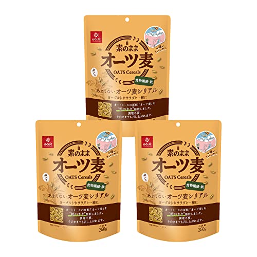 -/250g×3袋/-・FlavorName:オーツ麦Size:250g×3袋・原材料:オーツ麦（オーストラリア）・商品サイズ(高さx奥行x幅):24cm×7.5cm×18cm・オートミールの原料「オーツ麦」を粒のまま焙煎しサクサク食べられ...