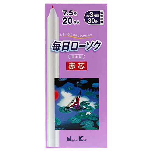 レッド/Pack of 1/4902125955516・Size:Pack of 1・パッケージ個数:1・商品サイズ (幅×奥行×高さ) :77mm×60mm×178mm・原産国:日本・内容量:20本・ブラント名: 日本香堂(Nippon ...