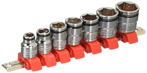 ボルトキャッチ-/8・10・12・13・14・17・19mm/SHS307BC・Style:ボルトキャッチ・パッケージ個数:1・特徴:ボルトを確実に保持し、片手作業もスムーズなソケットセット・ソケット入数:7本・セット内容:ソケット(8・1...