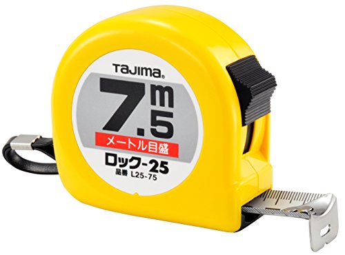 幅25mmイエロー/長さ7.5 m/L2575BL・Size:長さ7.5 mStyle:幅25mm・パッケージ個数:1・原産国:中国・梱包サイズ:10.0 x 10.0 x 10.0 cm・減速ボタン:なし ショックアブソーバー:あり・テー...