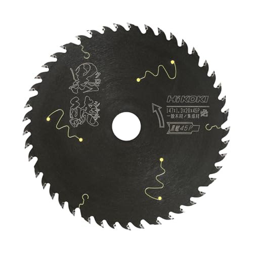 一般木材用黒/外径147mm 刃数45枚/00376200・Size:外径147mm 刃数45枚Style:一般木材用・パッケージ個数:1・適用機種：のこ刃直径147mm全機種適用・外径：147mm・刃数：45(不等ピッチ)・厚さ：鋸身厚0...