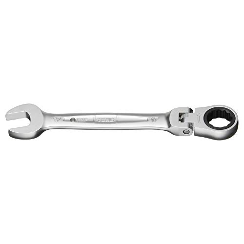 シルバー/RMF-17:二面幅:17mm/RMF-17・Size:RMF-17:二面幅:17mm・パッケージ個数:1・対辺寸法(mm):17・厚み(mm)スパナ:7.6・厚み(mm)めがね:10.3・全長(mm):190●ヘッドを任意の角度...