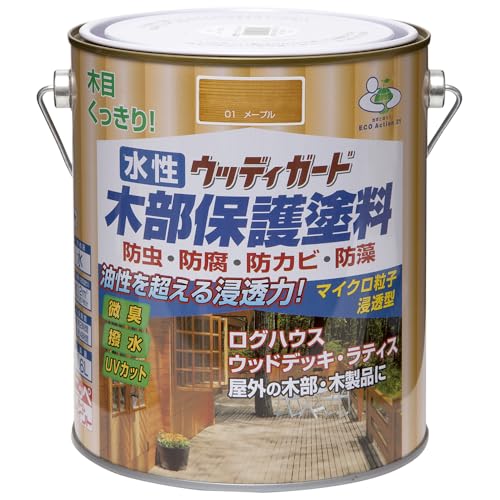 メープル/1.6L/4976124532153・Size:1.6LColor:メープル・パッケージ個数:1・色:メープル・容量:1.6L・塗り面積(2回塗り):約12(タタミ約7枚分)・乾燥時間:夏約2時間、冬約4時間、※塗り重ねるときは1...