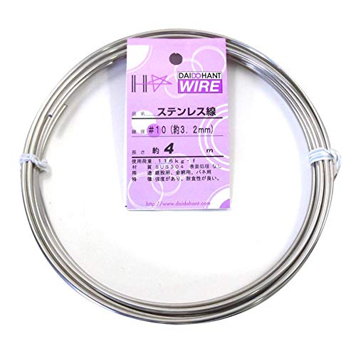 05_極小巻-/[太さ] #10 (3.2mm)/#10(約3.2mm)×4m 55212・Size:[太さ] #10 (3.2mm)Style:05_極小巻・パッケージ個数:1・軟質(なまし)線のため、柔らかく曲げやすい。・看板などのディ...