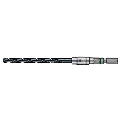-/5.5 mm/AMD-5.5・Size:5.5 mm・パッケージ個数:1・刃先サイズ:φ5.5mm 全長:127mm・クッションリング色:緑・高硬度HSS(ハイス鋼)で鋭い切れ味が持続・鉄・軽金属・合成樹脂・木材などの各種穴あけ、タップ...