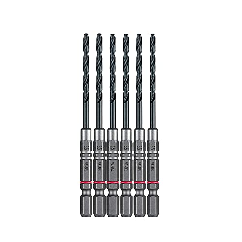 -/3.5 mm 6本組/AMD6P-3.5・Size:3.5 mm 6本組・パッケージ個数:1・セット内容:φ3.5×103mm…6本 溝長:39mm 刃先部:高硬度HSS(ハイス鋼)、クロスシンニングで高速穴あけ 本体:特殊鋼 クッショ...