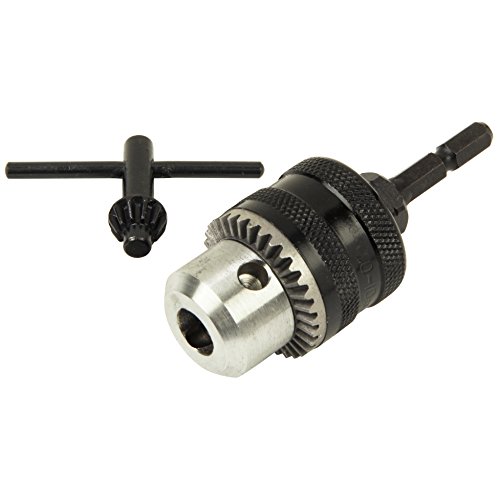 六角軸6.35mmシルバー/取り付け可能サイズ:1.0~10mm/SDCK-02N・Size:取り付け可能サイズ:1.0~10mmStyle:六角軸6.35mm・パッケージ個数:1・用途:充電ドリルドライバー・インパクトドライバーに装着して...