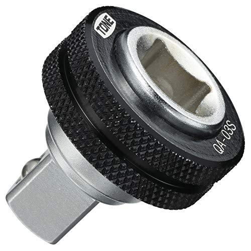 コンパクトブラック/差込角:9.5mm(3/8)/QA-03S・Size:差込角:9.5mm(3/8)Style:コンパクト・パッケージ個数:1・差込角(mm)：凹凸9.5・外径(mm)：28・全長(mm)：30・構造用鋼ラチェットハンドル...