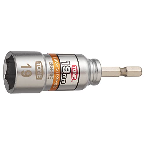 -/2BN-19C:二面幅:19mm/2BN-19C・Size:2BN-19C:二面幅:19mm・パッケージ個数:1・用途:建築用金具・型枠金物等の組立・解体作業、各種産業用ボルト・ナットの着脱・ビット二面幅:6.35mm・形状:6角・二面...