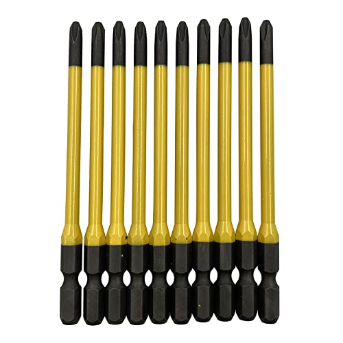 10本入シルバー/イエロー/+2 × 100 mm (10 count)/AC-16M・Size:+2 × 100 mm (10 count)・パッケージ個数:1・サイズ(刃先×全長L):段付＋2×100・入数:10本・仕様:マグネット付・...