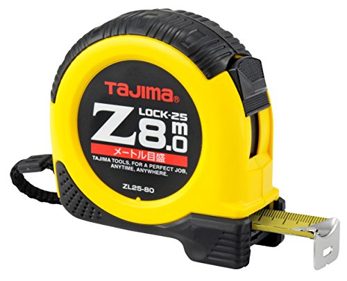幅25mm黒/8m/ZL2580CB・Size:8mStyle:幅25mm・パッケージ個数:1・●移動爪●ロックタイプ●JIS1級●両面目盛●455mmピッチ表示:あり●減速ボタン:あり●ショックアブソーバー:あり・●テープ:スチール商品紹...