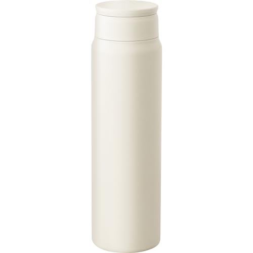 スクリュー栓アイボリー/700 ml/RH-1692・Style:スクリュー栓Color:アイボリーSize:700 ml・パッケージ個数:1・内ビン:ステンレス鋼、胴部:ステンレス鋼、中栓:PBT樹脂(耐熱温度100度)、パッキン:シリコ...
