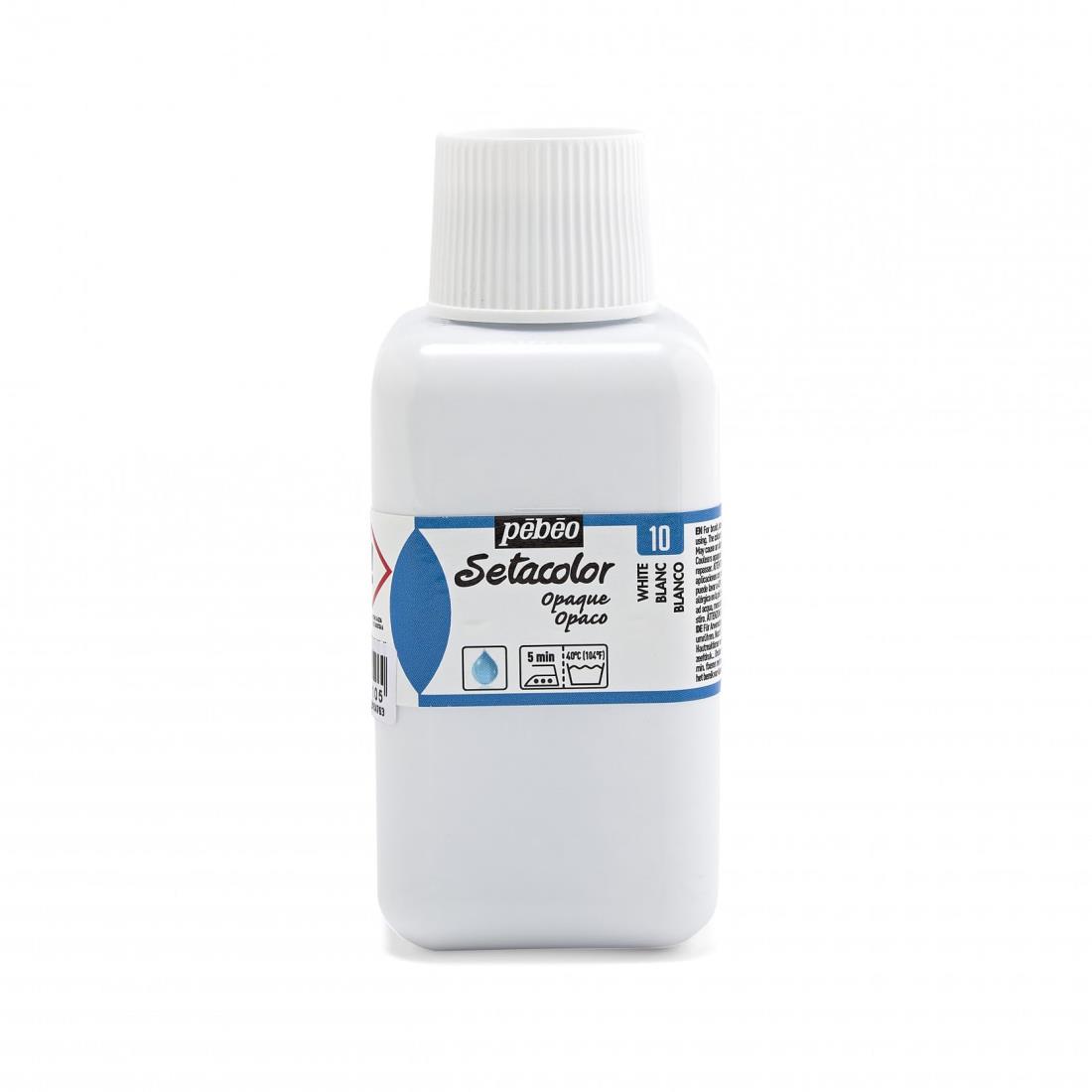 サイズ：250ml◆商品名：ぺべオ(Pebeo) 布用絵具 濃色生地にも描ける セタカラー不透明色250ml チタニウムホワイト10対象年齢 :12才以上手描きやステンシルに適した布用水性アクリル絵具です。アイロン定着後は洗濯、ドライクリー...