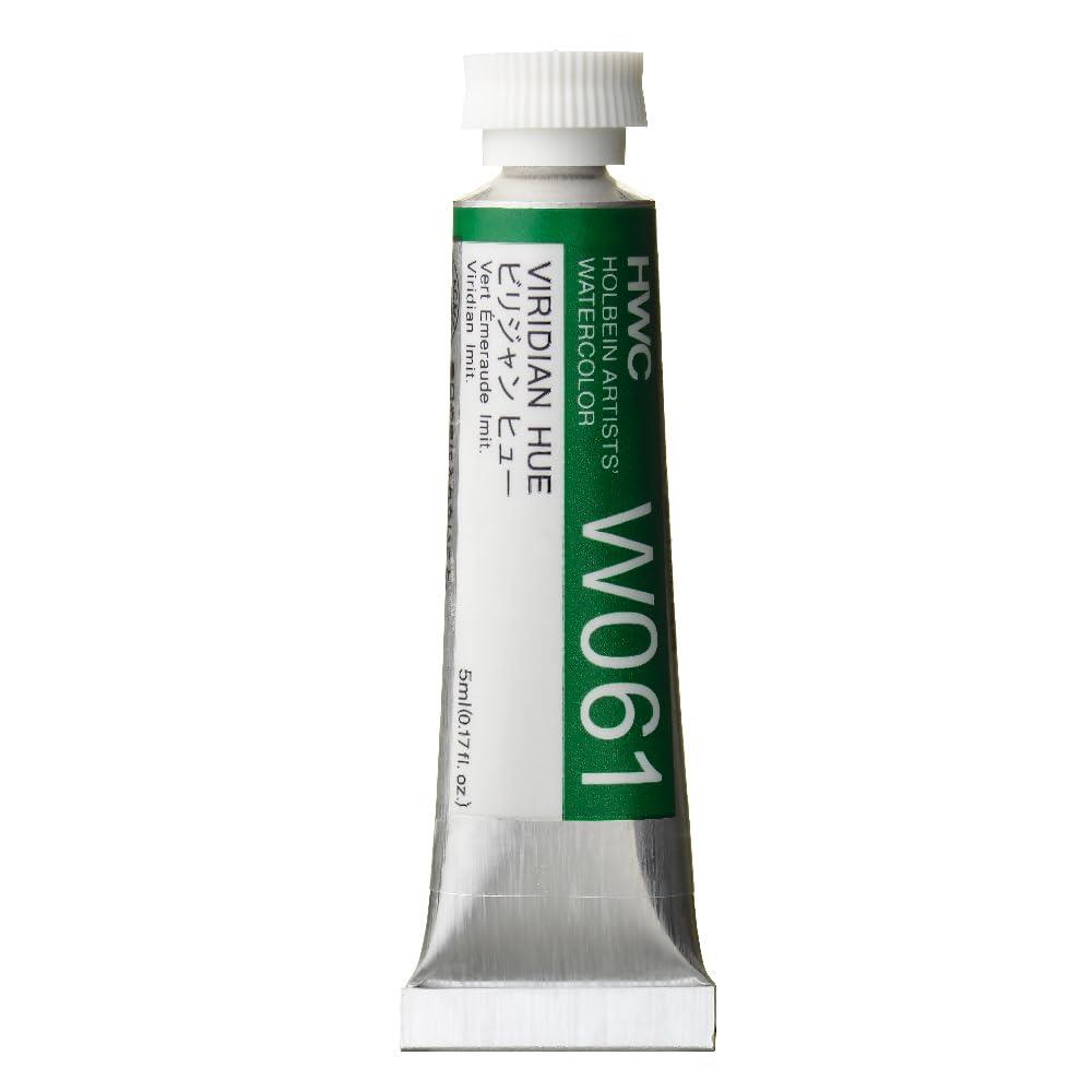 サイズ：5ml◆商品名：ホルベイン 透明水彩絵具 W061 5ml ビリジャンヒュー 03061本体サイズ :58×20×13パッケージ重量: 0.009 kg対象年齢: 大人仕上げタイプ: 光沢顔料とアラビアゴムのメディウムから作られてい...
