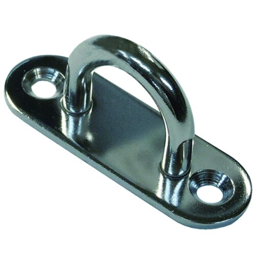 ダイドーハント (DAIDOHANT) ステンレス パッドアイ (5[ファイ]) (A)45x(B)15x(C)15mm (SUS304) (1個) 10102211 壁面などに取り付けするプレートフック金具! (規格)5[ファイ]。(A)...