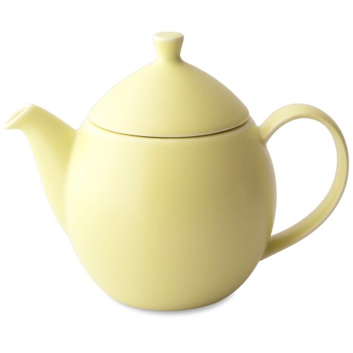 フォーライフ ティーポット 陶器 946ml 5杯用 大容量 茶こし付き 電子レンジ・食洗機対応 レモングラス イエロー 黄色 デュー ティーポット 599Lmg たっぷり946mlサイズ 茶葉が循環しやすく、お茶の香りや旨みを引き出してく...