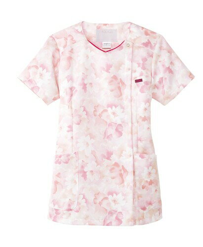 (フォーク) 花柄スクラブ 7034SC SIZE:L 肩幅:40.5cm 袖丈:20cm ゆき丈:41.5cm 身幅:50.5cm 着丈:68.5cm 説明 柔らかい印象で癒しを与える花柄のレディースジップスクラブ。病院スタッフと患者さん...