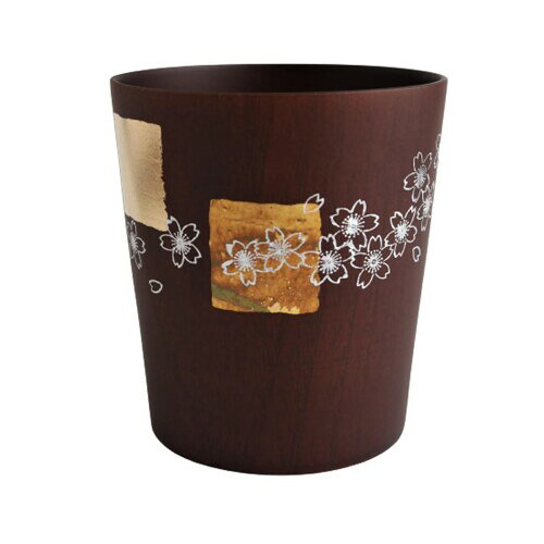 J-kitchens カップ 木製 蒔絵 ダークブラウン 金色と桜 Φ8.3 x 9cm 250ml Current model 生産地:中国　絵付け:日本 素材・成分:天然木 表面塗装:ウレタンコーティング・蒔絵加工 パッケージ:個別箱 ...