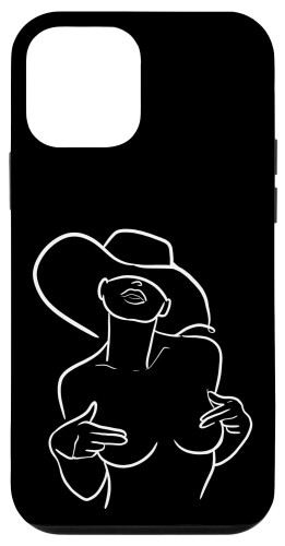 iPhone 12 mini Cool Abstract Art レディース フェイスライン ドローイング オンライン ピンナップ ガール スマホケース このクールなOne Line Drawing Themed デザインは、モダンなピンナ...