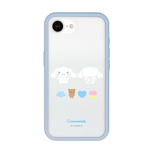 グルマンディーズ サンリオキャラクターズ IIIIfit プランプフレーム iPhone17e / 16e 対応 ケース シナモロール SANG-668CN 裏面を覆うiPhone17e,iPhone16e兼用のプロテクトジャケットです。 ...