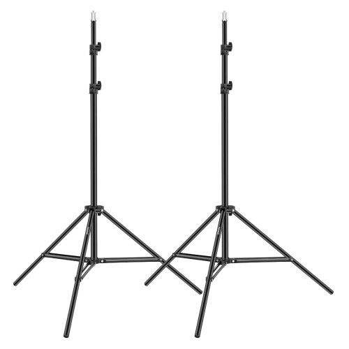 NEEWER 撮影用ライトスタンド 190cm 2本セット 3段階調整 折りたたみ式 このライトスタンドはアルミニウム合金で作られ、ヘビーデューティー作業に優れた強度を発揮します。最大高さ:190cm;折りたたんだ高さ:66cm スタンドは...